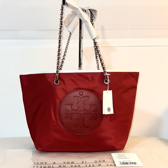 Tory Burch | Bags | Nwt Tory Burch Ella Chain Tote Brick | Poshmark